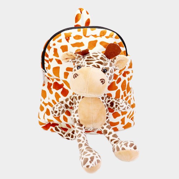 Other | Stuffed Giraffe Patterned Backpack | Poshmark